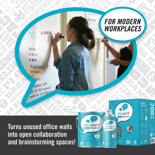 IdeaPaint Clear Dry Erase Paint - IdeaPaint US
